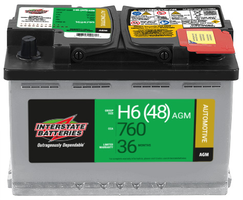 EverStart Platinum AGM Automotive Battery, Group H6 LN3 48, 08/17/2023
