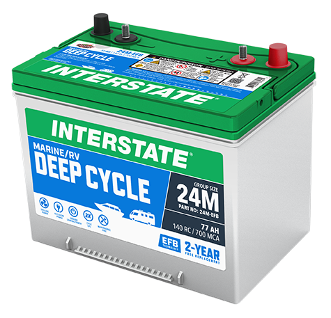 24M Enhanced Flooded Marine Battery | Interstate Batteries