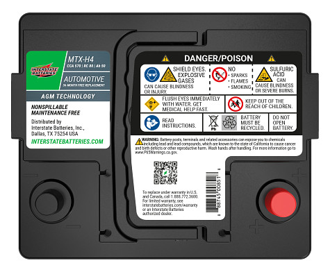 MTX-H4 battery | Interstate Batteries